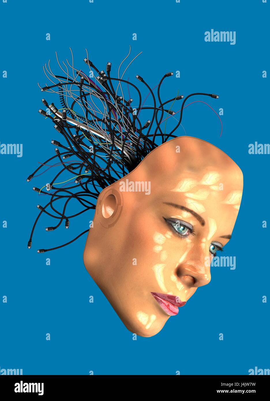 Female human head hi-res stock photography and images - Alamy