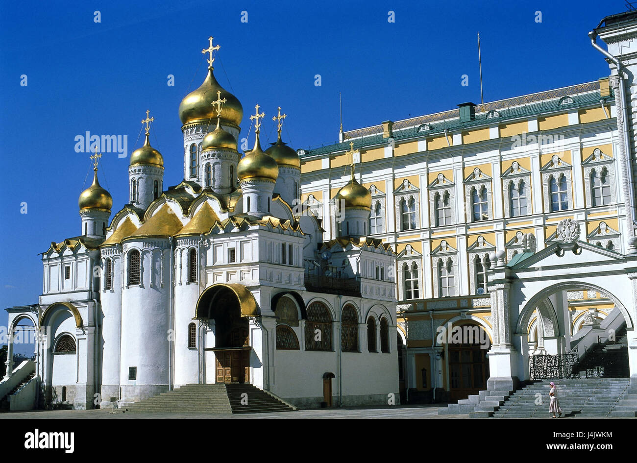Russia, Moscow, Kremlin, Maria's Verkündigungs cathedral, facade ...