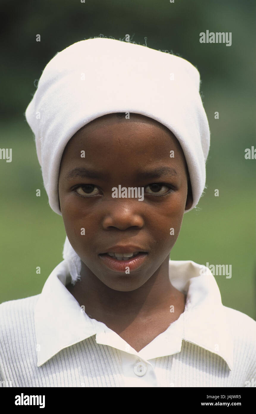 South Africa, Kwazulu-Natal, Zulu's country, girl, non-whites ...