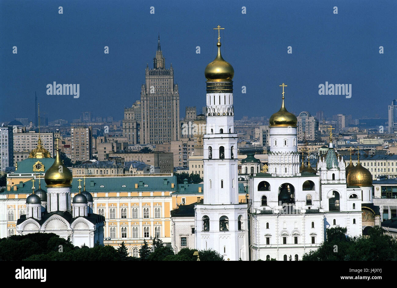 Russia, Moscow, town view, Kremlin town, capital, skyline, houses ...