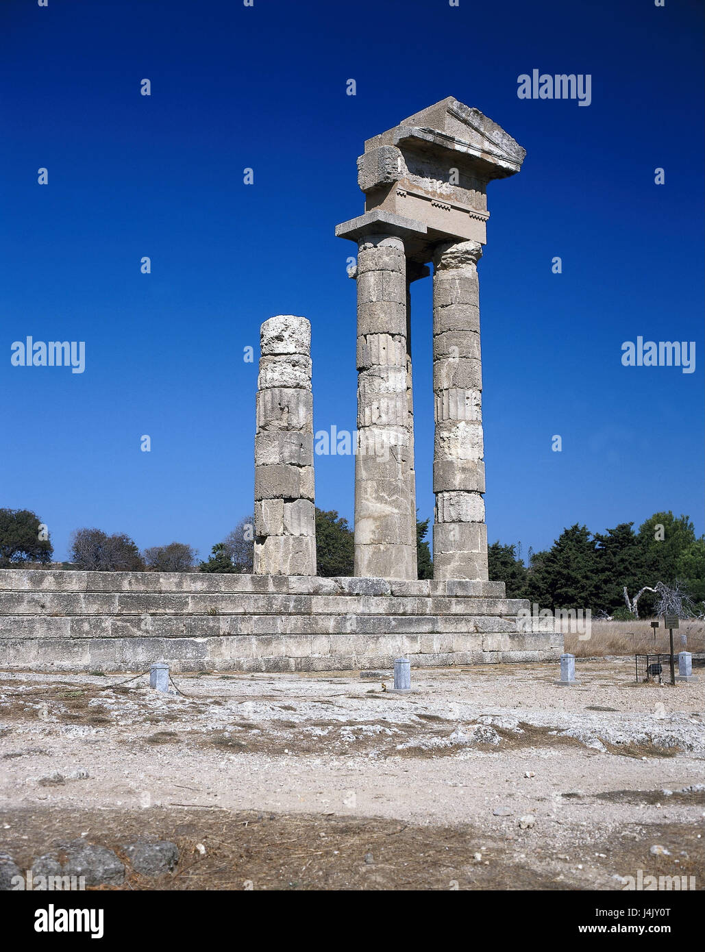 Greece, Rhodes, Rhodes town, Monte Smith, Apollo temple Europe ...