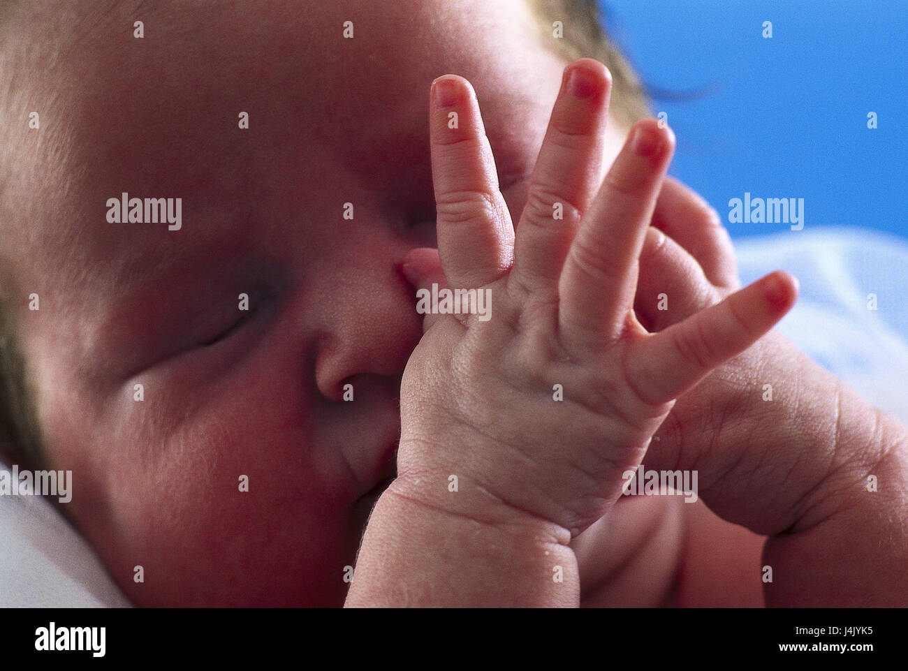 Baby, look, gesture, fatigue, portrait, detail very closely, child ...