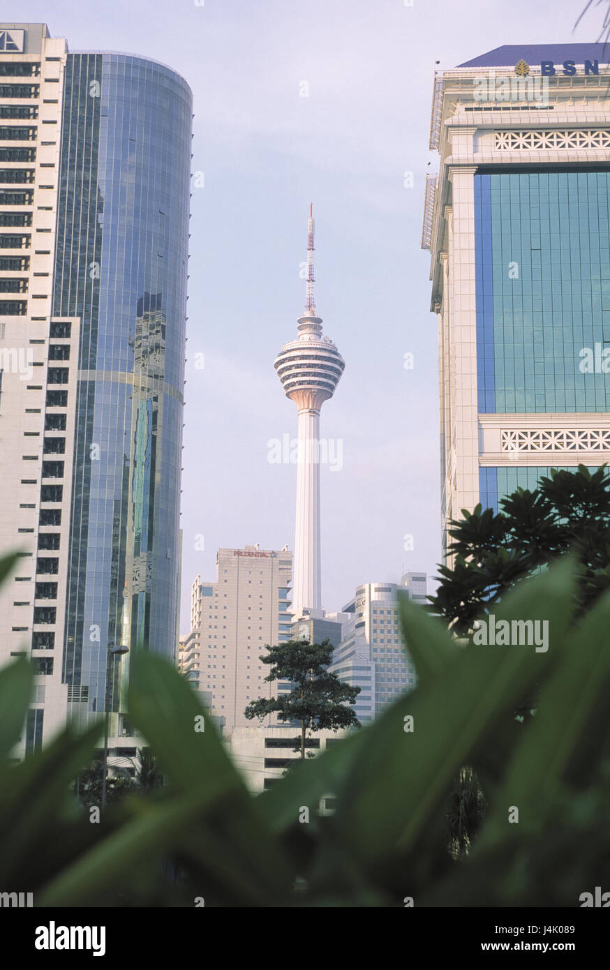 Malaysia, Kuala Lumpur, town view, Tower, high rises Asia, peninsula ...