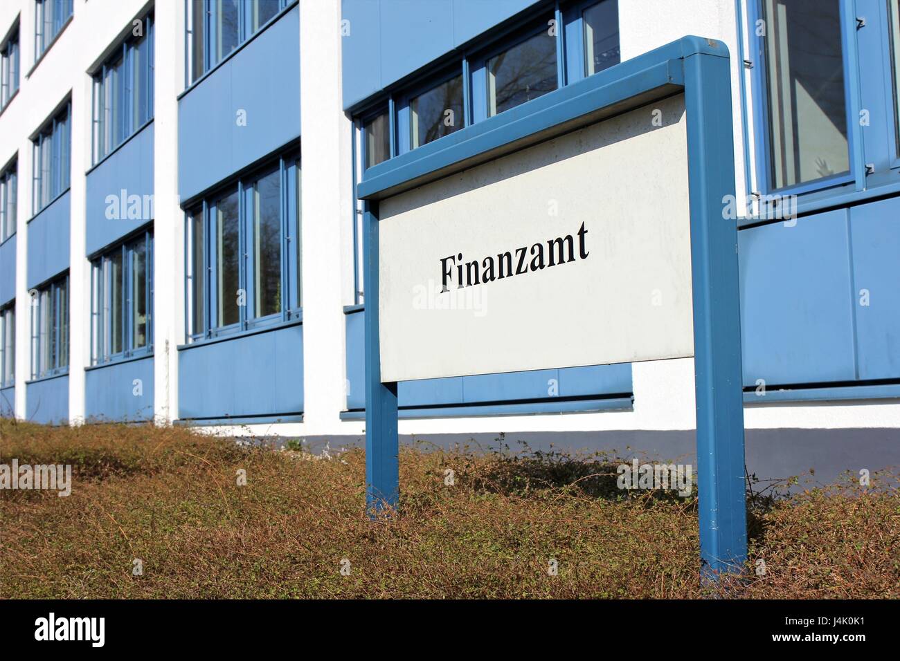 signboard of a German finance authority Stock Photo - Alamy