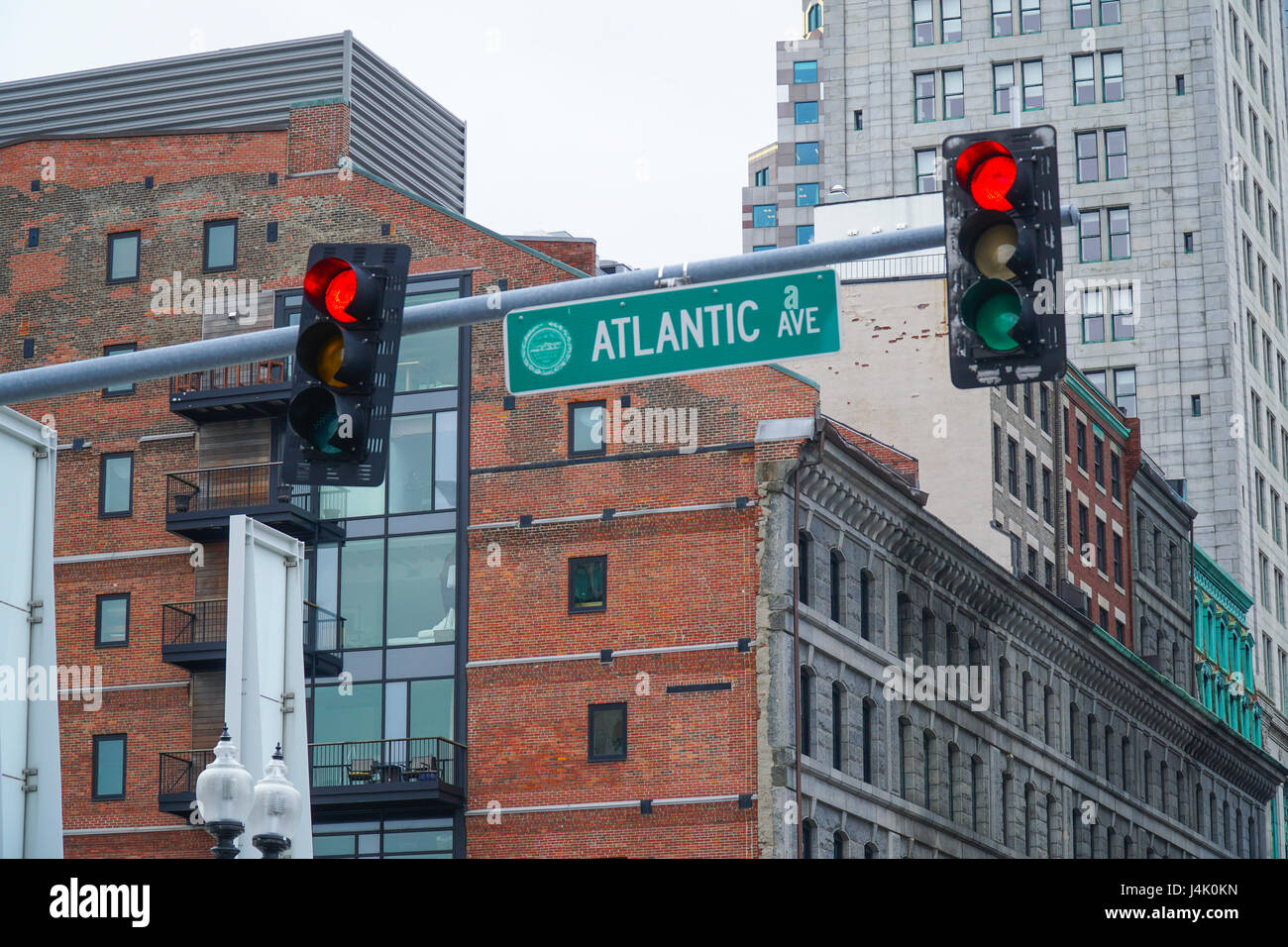 The buildings at Boston North End - BOSTON , MASSACHUSETTS Stock Photo ...