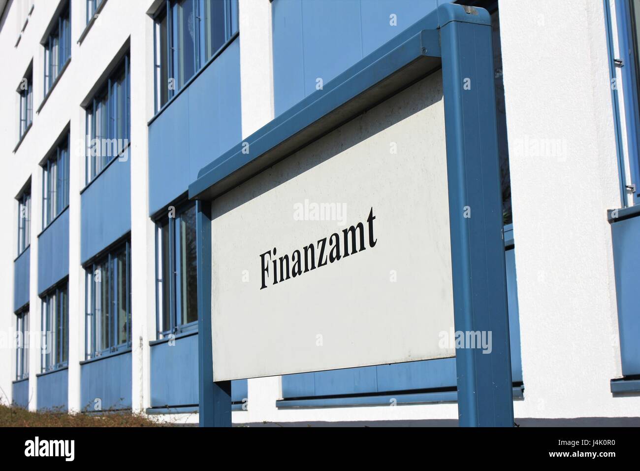 signboard of a German finance authority Stock Photo - Alamy