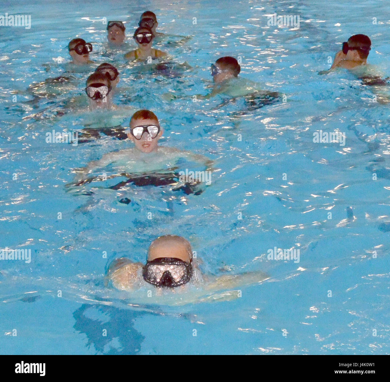Fin and snorkel training in the vanderbilt university recreation hi-res ...
