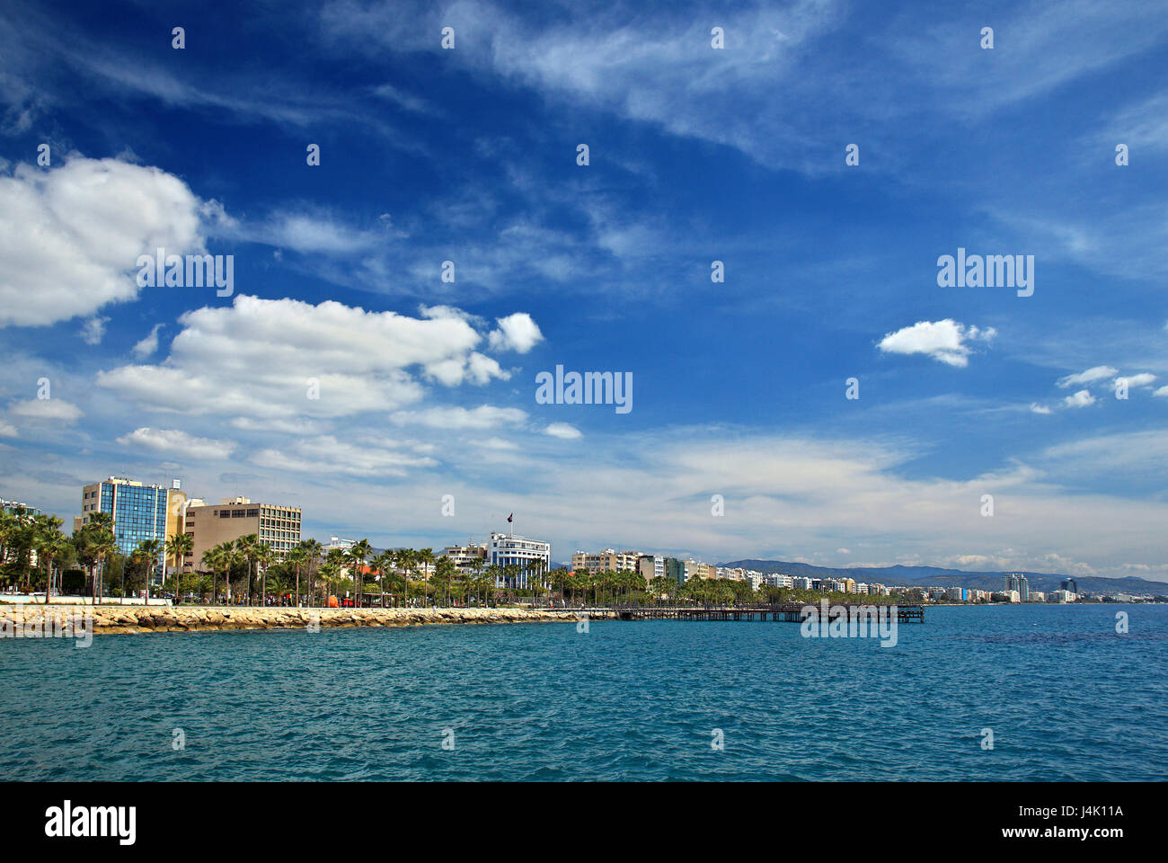 The seafront of Limassol (Lemessos) town, Cyprus Stock Photo - Alamy