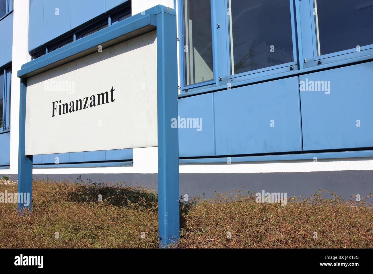 signboard of a German finance authority Stock Photo - Alamy