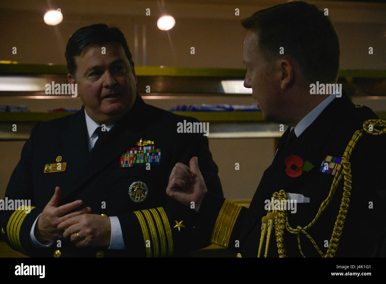 NEW YORK (Nov. 12, 2016) – Capt. James R. Midkiff, commanding officer ...