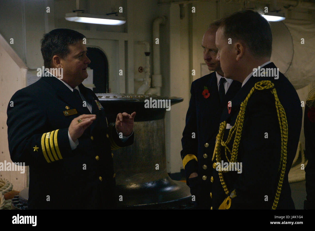 NEW YORK (Nov. 12, 2016) – Capt. James R. Midkiff, commanding officer ...