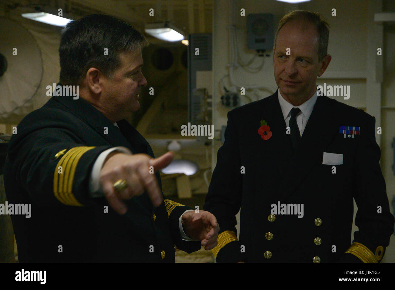 NEW YORK (Nov. 12, 2016) – Capt. James R. Midkiff, commanding officer ...