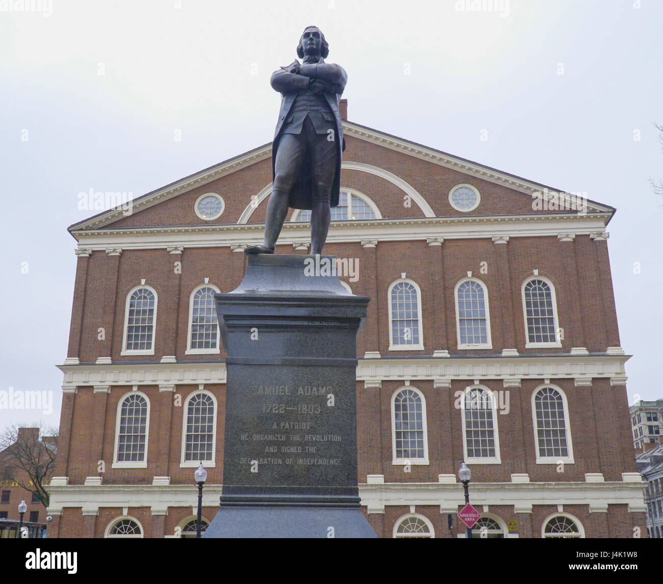 Samuel Adams statue in front of Faneuil Hall in Boston - BOSTON ...