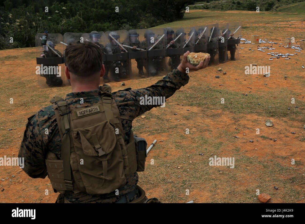 U.S. Marine Cpl. Tait Hoffarth, military police, 3rd Law Enforcement ...