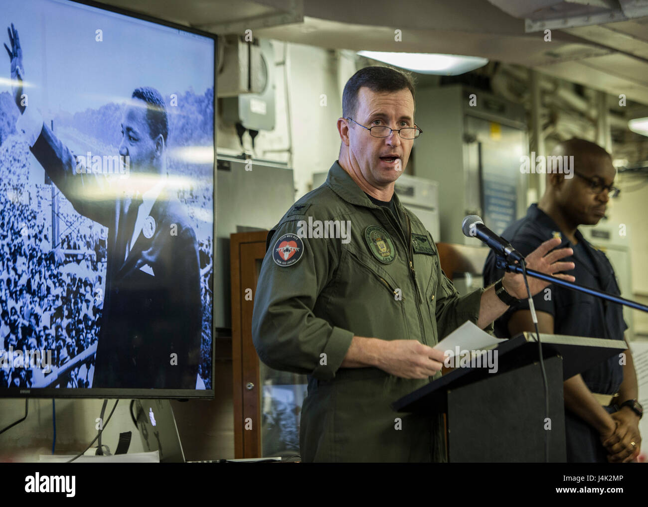 ARABIAN SEA (Jan. 17, 2017) USS Makin Island (LHD 8) Commanding Officer ...