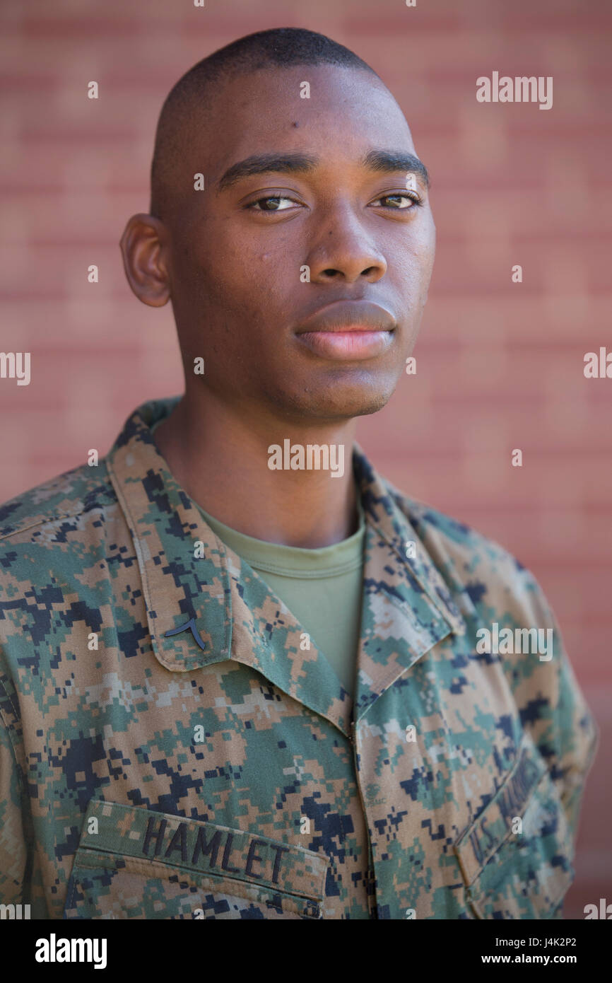 Pfc. Maalik A. Hamlet, Platoon 3001, Kilo Company, 3rd Recruit Training ...