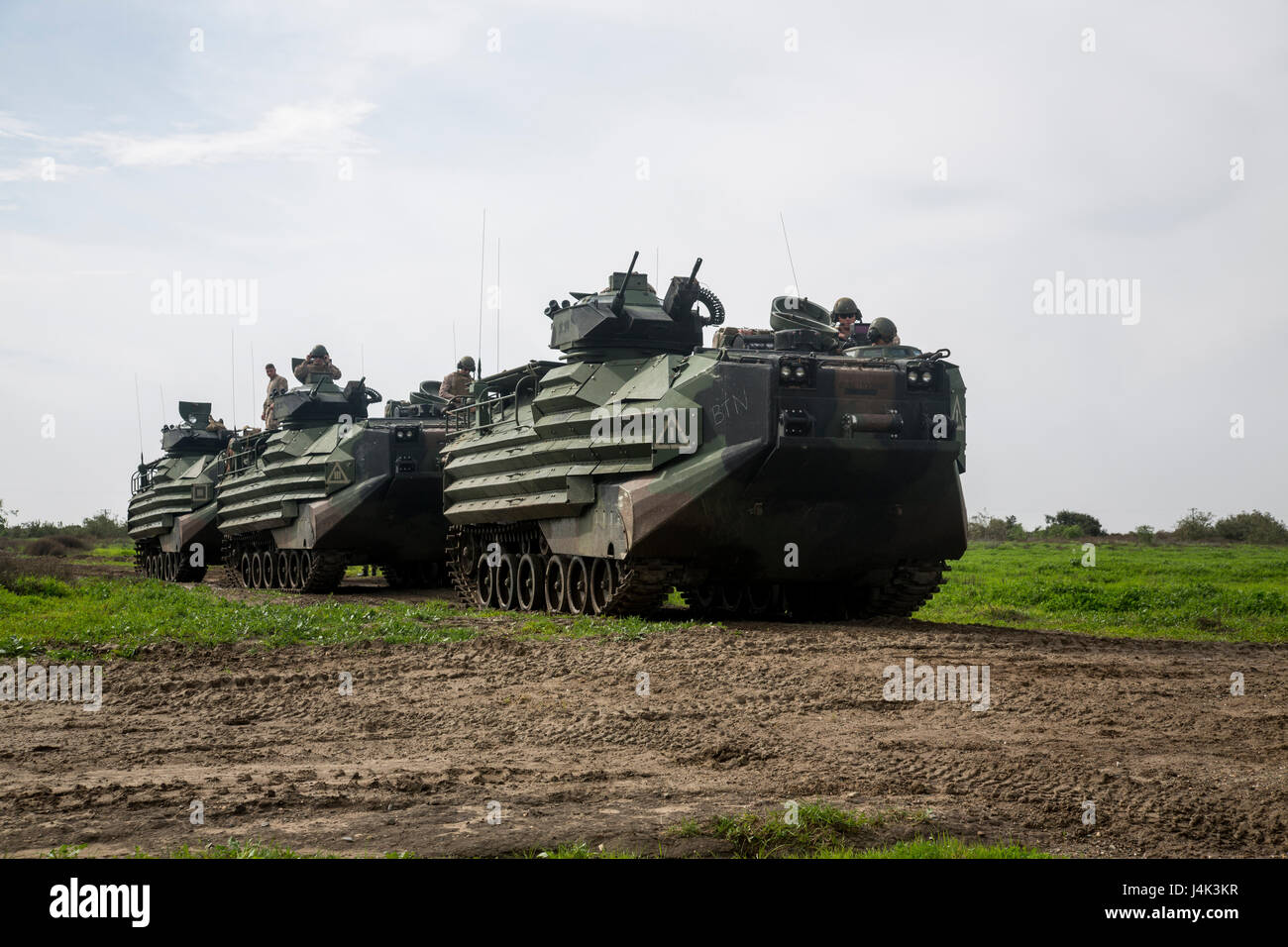 U.S. Marines with Headquarters and Support Company, 3rd Assault ...