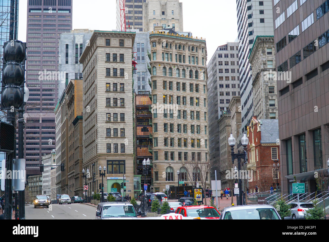 Beautiful ancient buildings in Boston - BOSTON , MASSACHUSETTS Stock ...