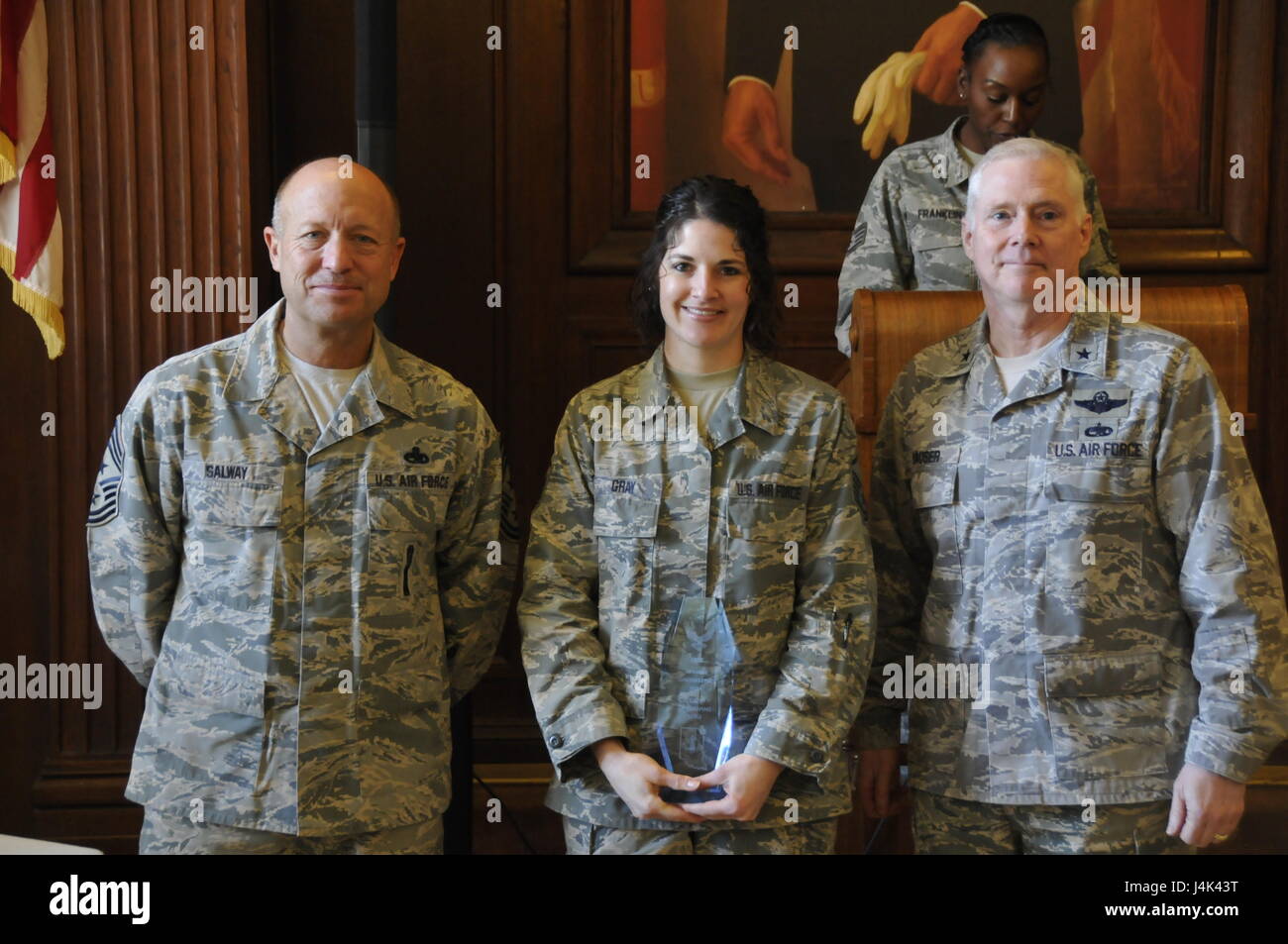 Master. Sgt. Danielle N. Gray (center), Operations Intelligence ...