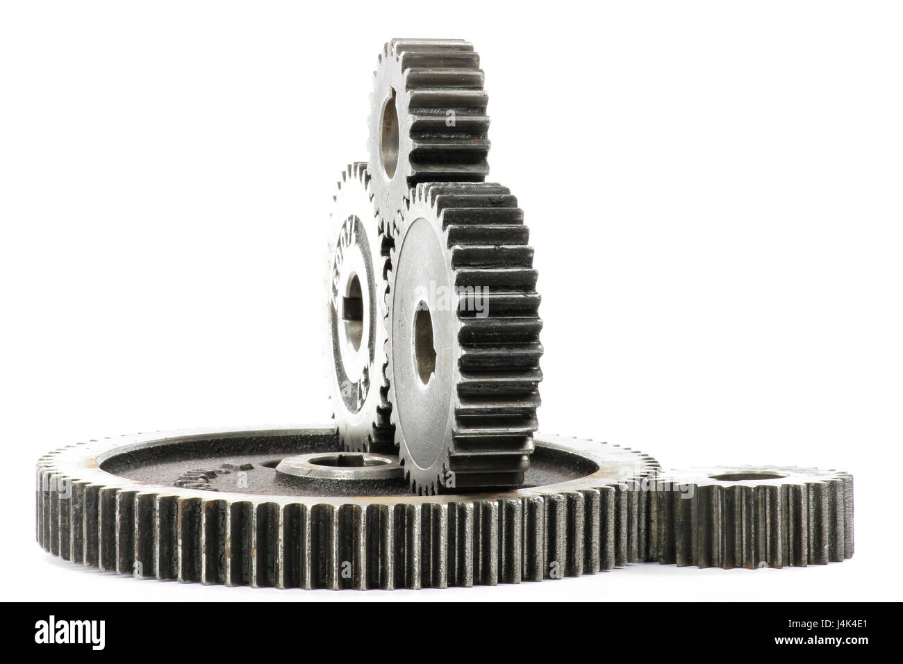 cogs isolated on white background Stock Photo - Alamy