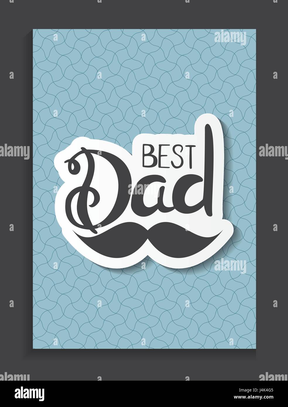 Fathers Day Background. Best Dad Vector Illustration Stock Vector Image ...
