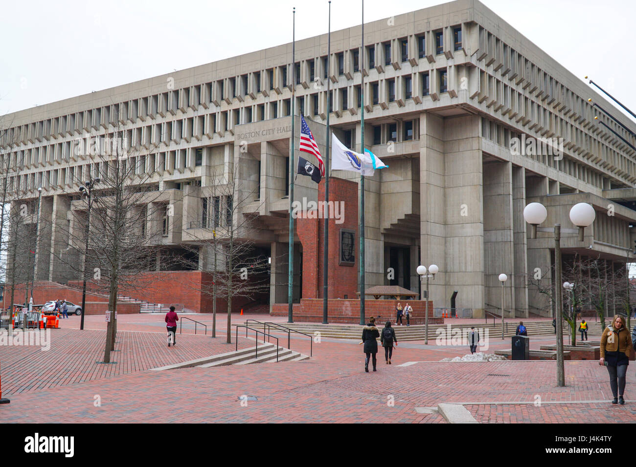 Boston City Hall at Downtown - BOSTON , MASSACHUSETTS Stock Photo - Alamy
