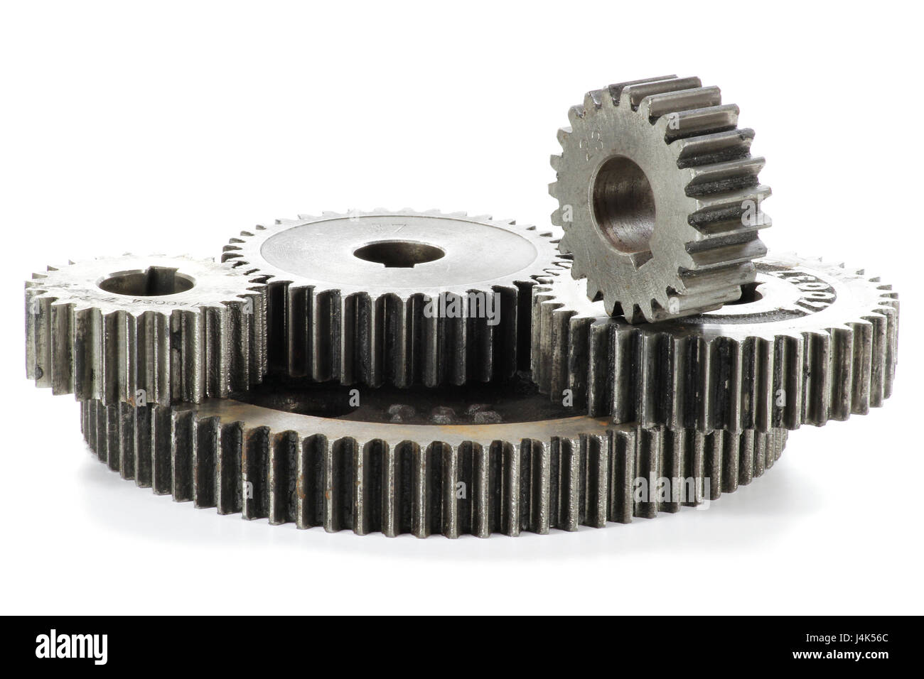 cogs isolated on white background Stock Photo - Alamy