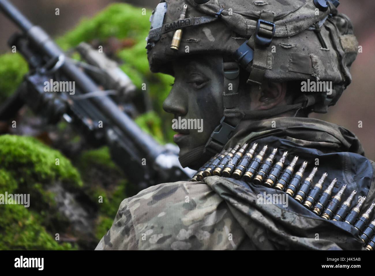 A US Army Paratrooper from Alpha Company, 1-503rd, 173rd Airborne ...