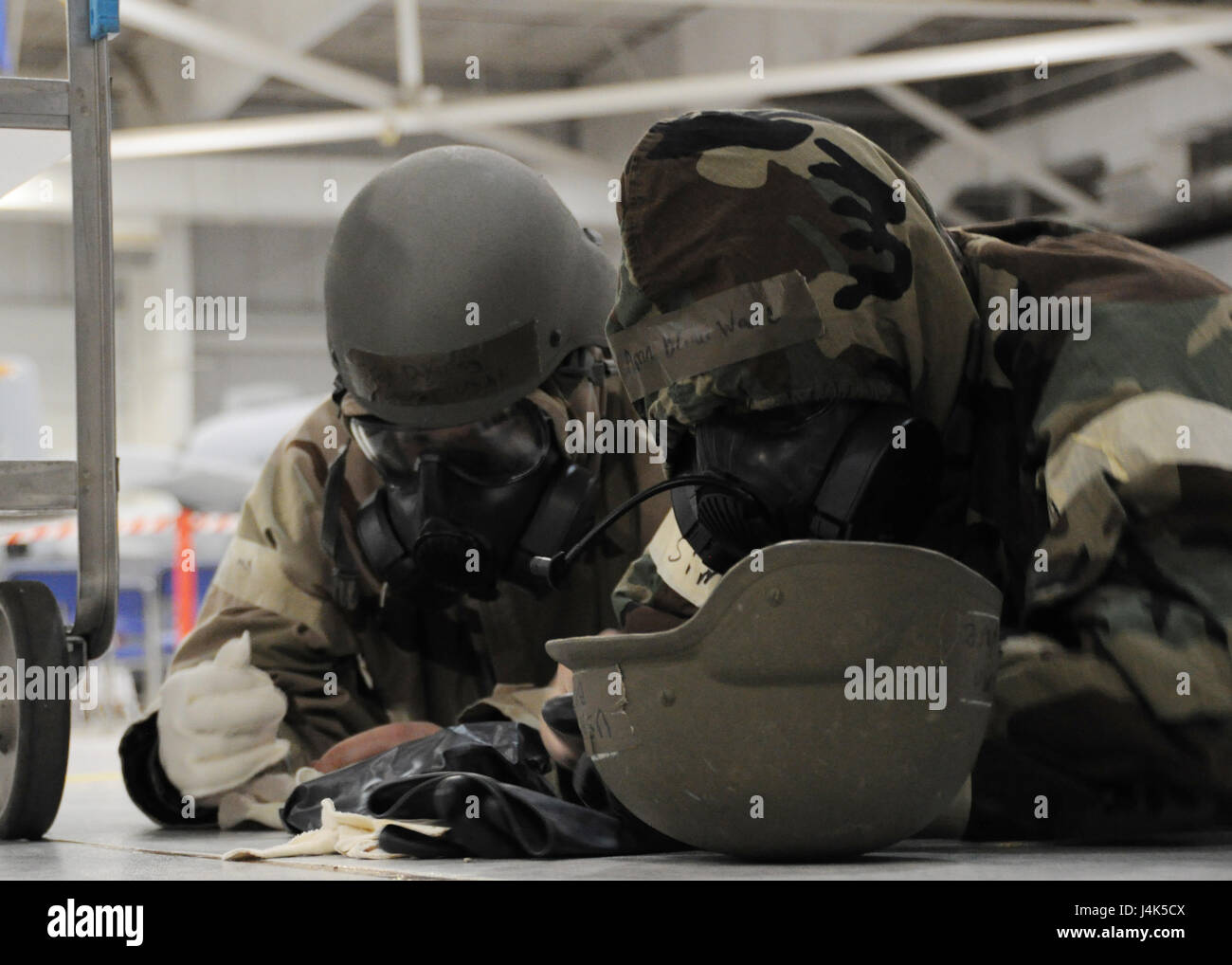 Staff Sgt. Charles Duverney and Airman Brian Ware with the 358th ...