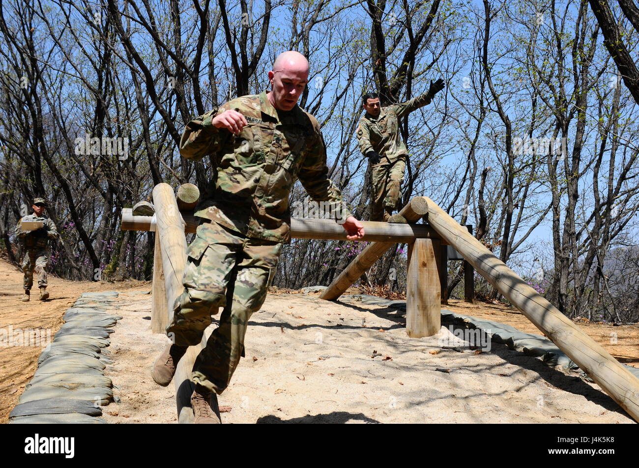 A participant for 2nd Infantry Division Best Warrior competition ...