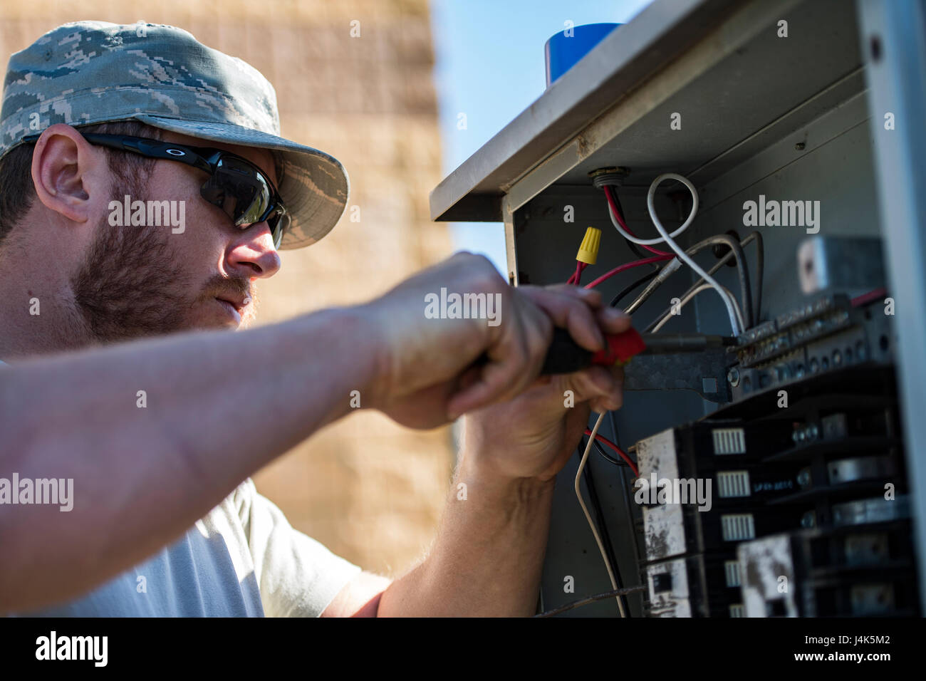 Staff Sgt. Nicholas Worley, 23d Civil Engineer Squadron electrical ...