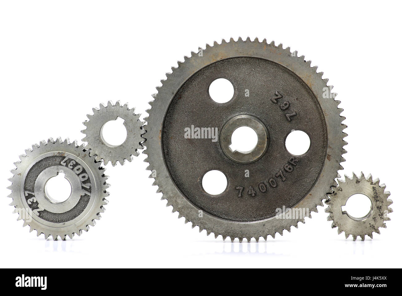cogs isolated on white background Stock Photo - Alamy