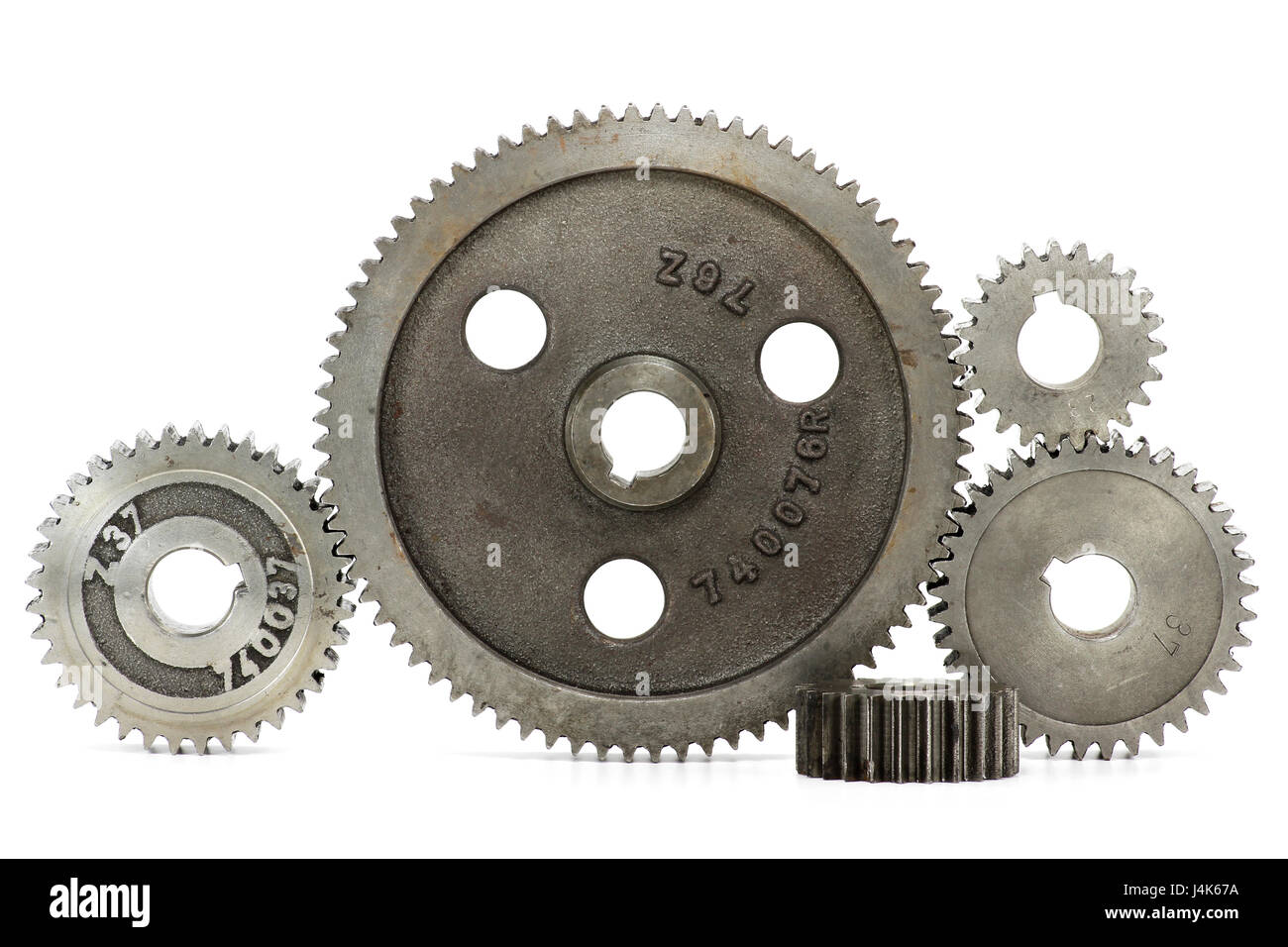 cogs isolated on white background Stock Photo - Alamy