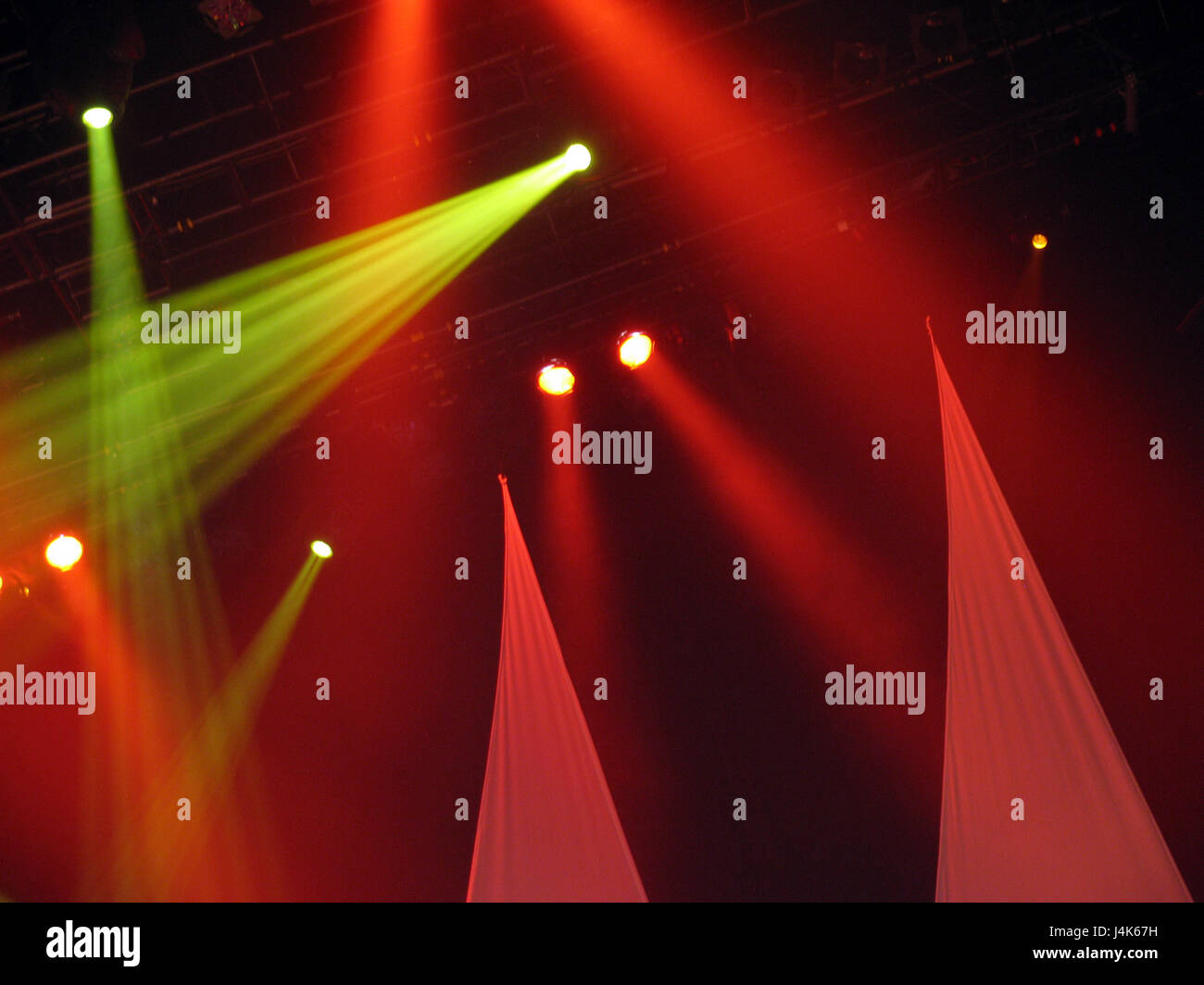 Colourful concert stage lights Stock Photo - Alamy