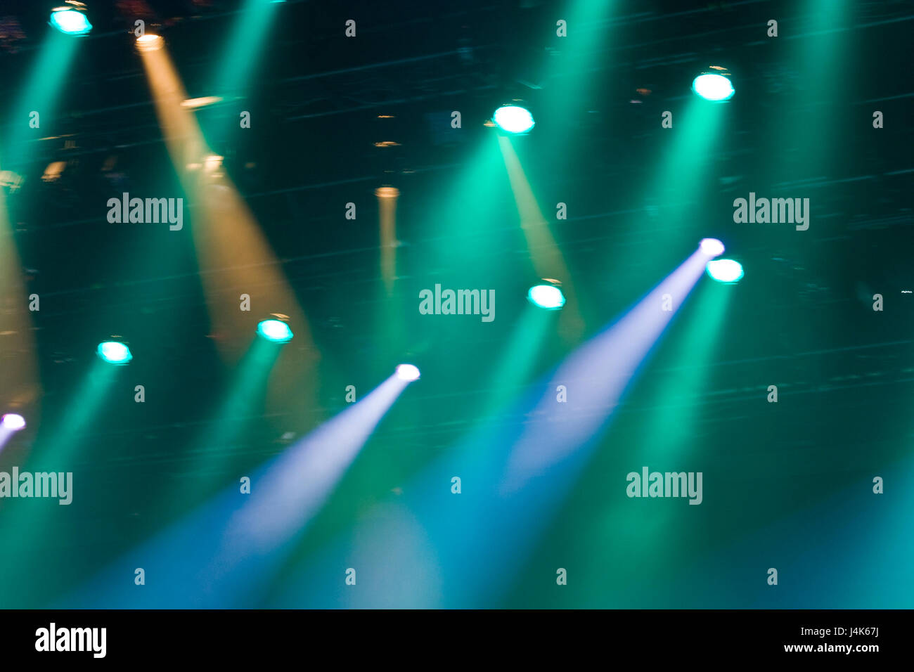Colourful concert stage lights Stock Photo - Alamy