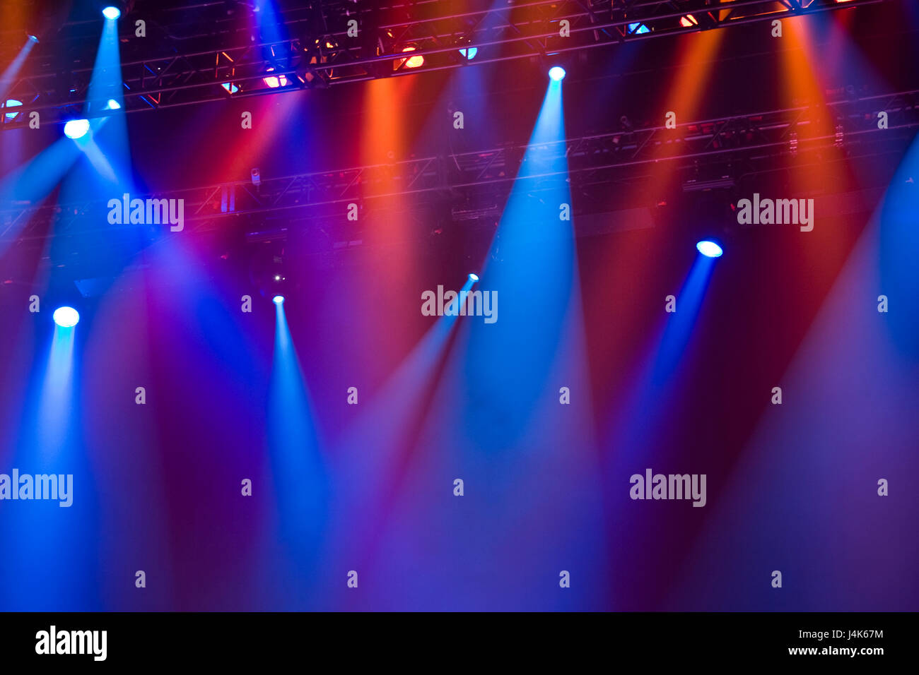Colourful concert stage lights Stock Photo - Alamy