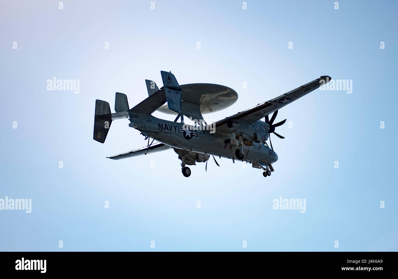 170424-N-FE442-078 ARABIAN GULF (April 24, 2017) An E-2C Hawkeye ...