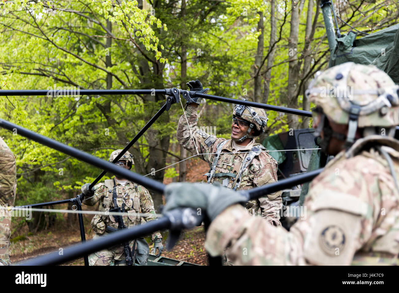 U.S. Soldiers of Alpha Troop, Regimental Engineer Squadron, 2nd Cavalry ...