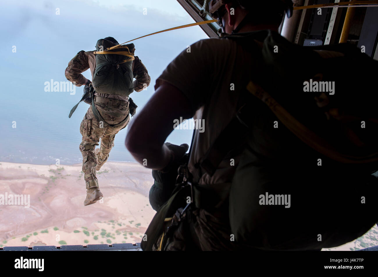 Pararescue Airmen from the 82nd Expeditionary Rescue Squadron conduct a ...