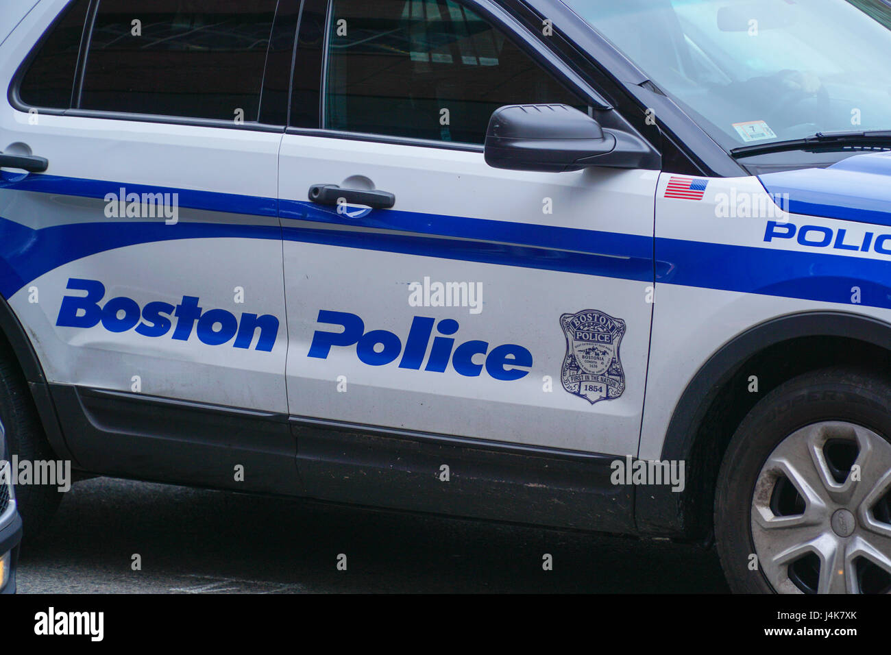 Boston police car hi-res stock photography and images - Alamy