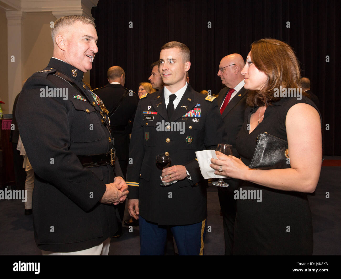 U.S. Marine Corps Gen. Glenn M. Walters, left, 34th assistant ...
