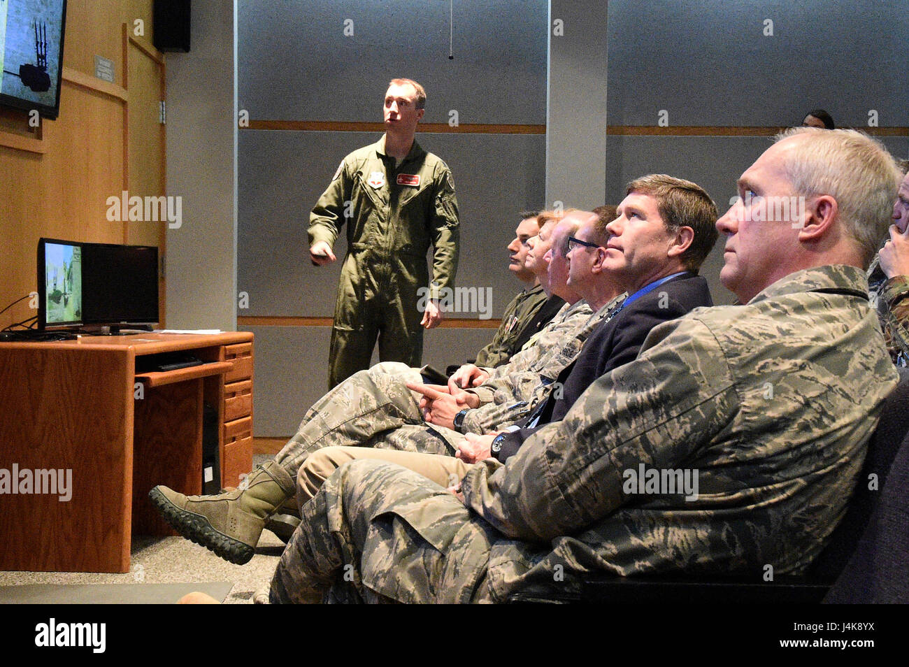 Lt. Col. Ben Gerds briefs distinguished visitors — including Gen ...