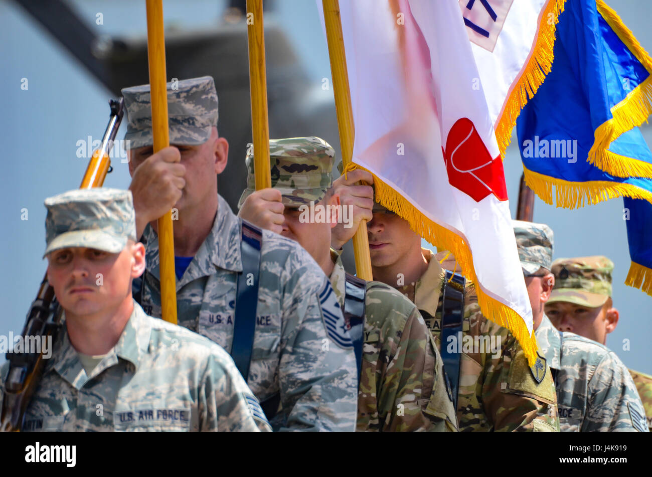 U s air force presenting colors hi-res stock photography and images - Alamy