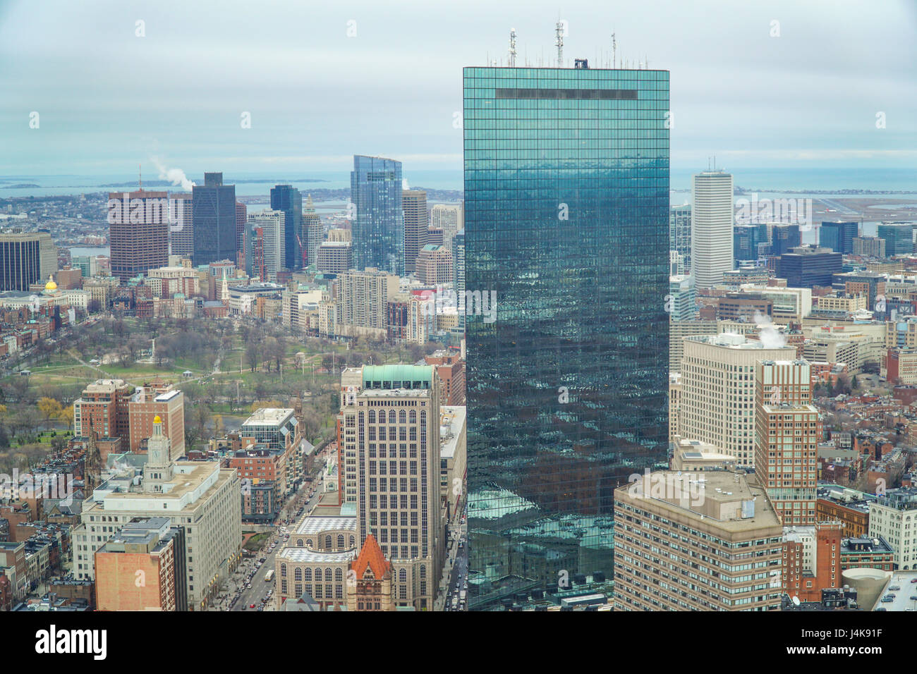 Boston city hall aerial hi-res stock photography and images - Alamy