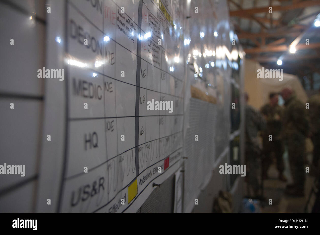 A view inside the 113th Engineering Brigade's Tactical Operations ...