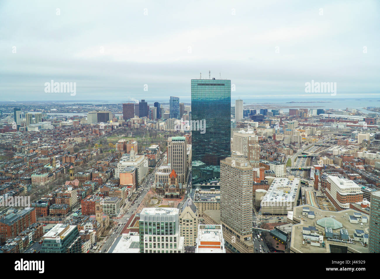 Comcast Tower in the city of Boston - aerial view - BOSTON ...