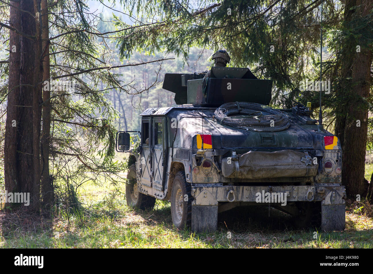 U.S. Soldiers of Bravo Troop, Regimental Support Squadron provides ...