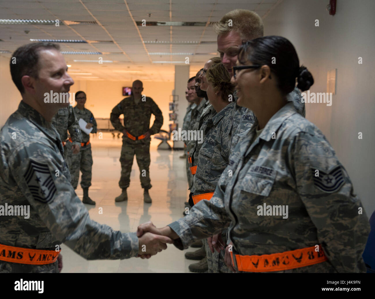 U.S. Air Force Chief Master Sgt. Mark Redden, Command Chief with the ...