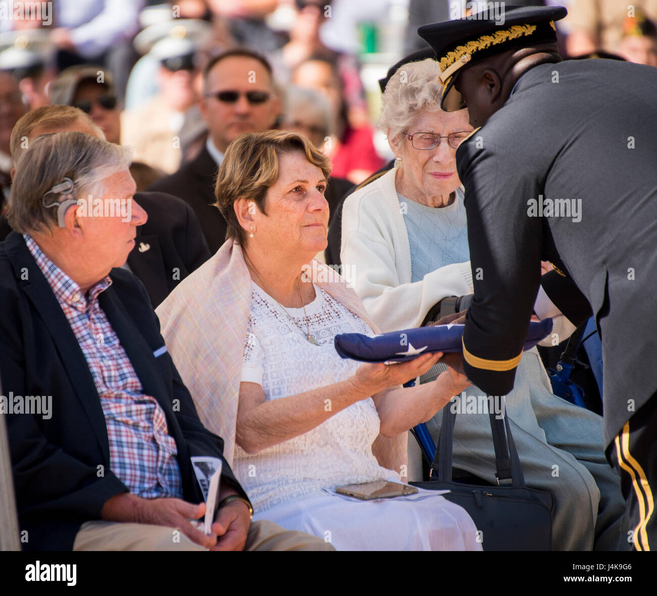 Brig. Gen. David Wilson, U.S. Army Ordnance School commandant, presents ...