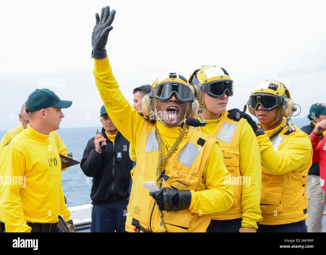 Shipboard firefighting procedure hi-res stock photography and images ...